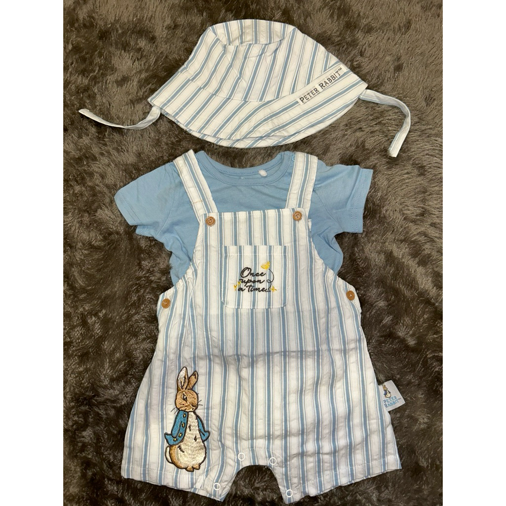 Jual Overall Set Peter Rabbit + Hat | Shopee Indonesia