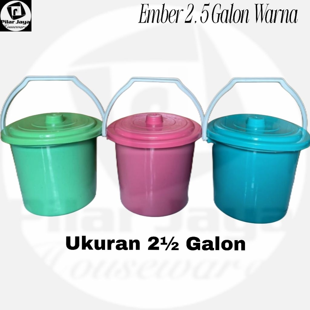 Jual Ember Ukuran 3 Galon Warna + Tutup(Per Pcs) | Shopee Indonesia