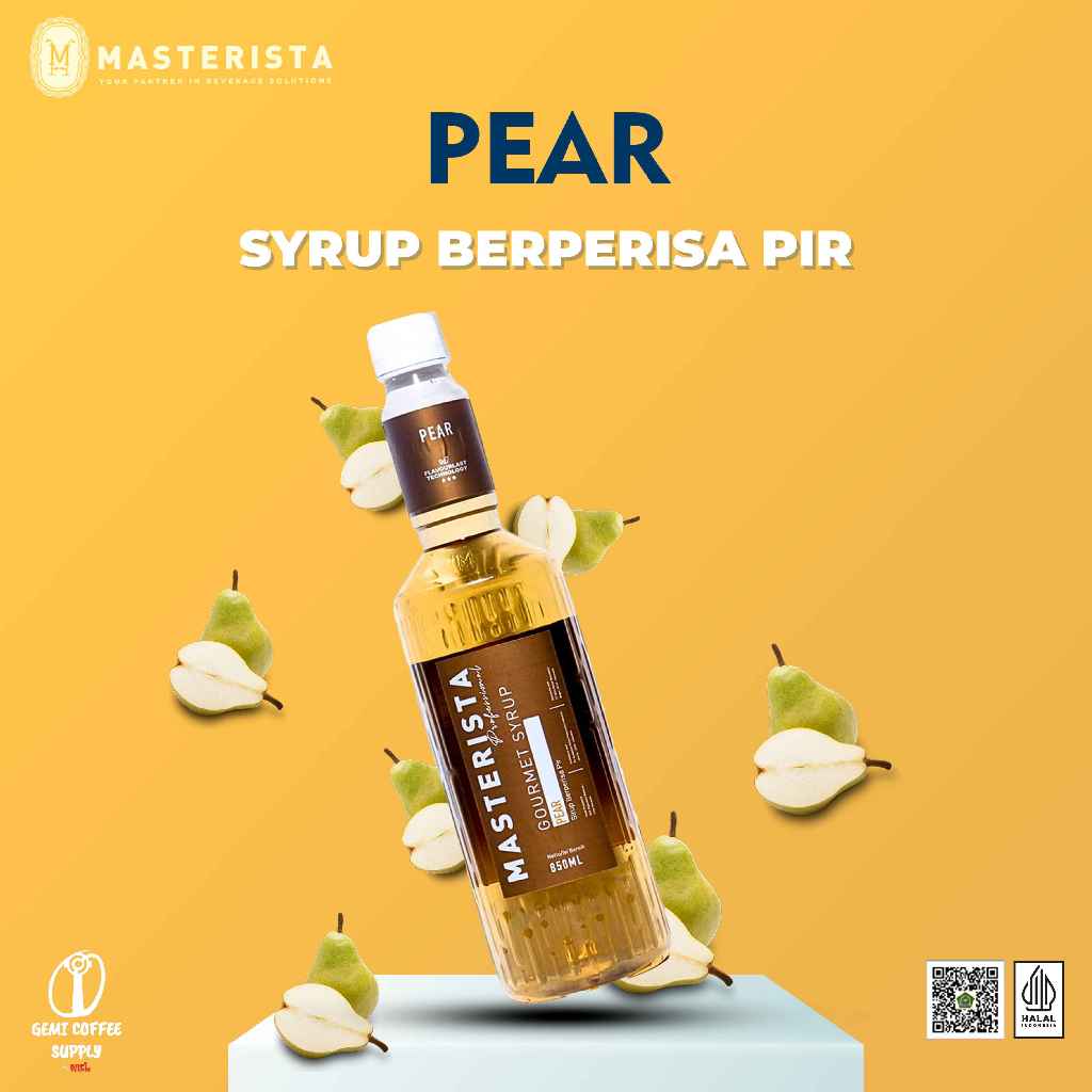 Jual Masterista Flavour Syrup - Pear 850ml | Shopee Indonesia