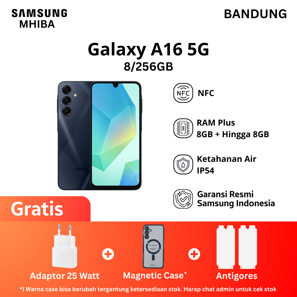 Jual Samsung Galaxy A16 5G/4G/Gamming Package - Super AMOLED 90Hz, NFC ...