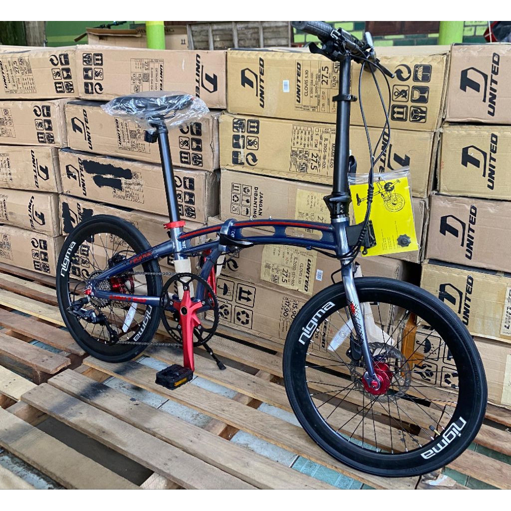 Jual Sepeda Lipat Folding Bike Seli United Nigma V 5 Lima Ring 20 ...