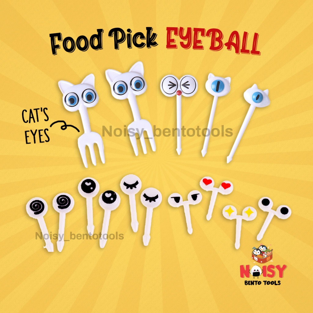 Jual FOOD PICK EYEBALL | TUSUKAN BENTO BENTUK MATA | DEKORASI BENTO ...
