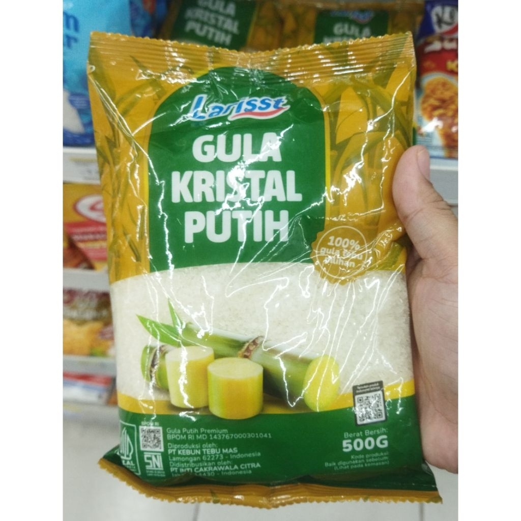 Jual LARISST GULA KRISTAL PUTIH 500GR | Shopee Indonesia