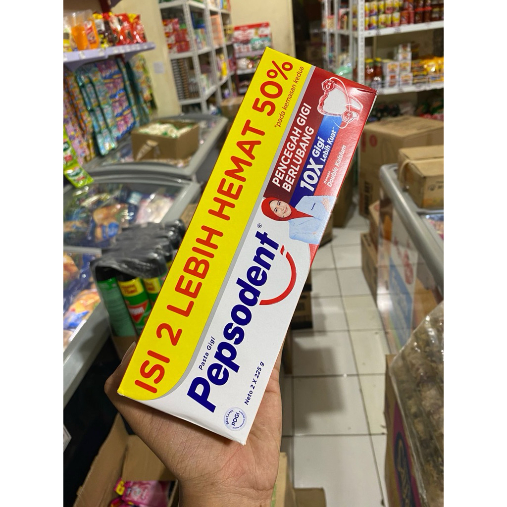 Jual Pepsodent 225gr isi 2 | Shopee Indonesia
