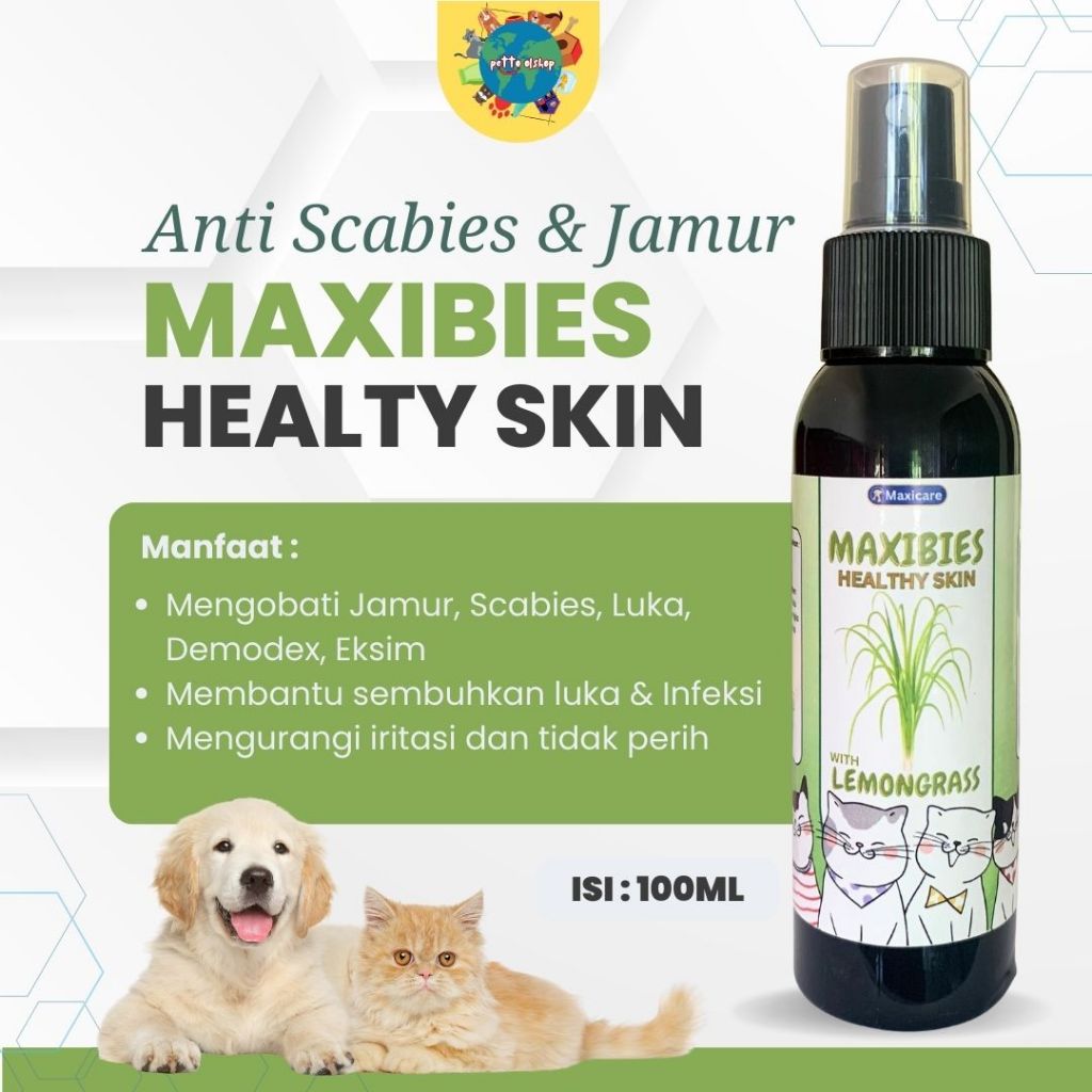 Jual OBAT JAMUR SCABIES KUCING ANJING MAXICARE MAXIBIES VITAMIN KUCING ...