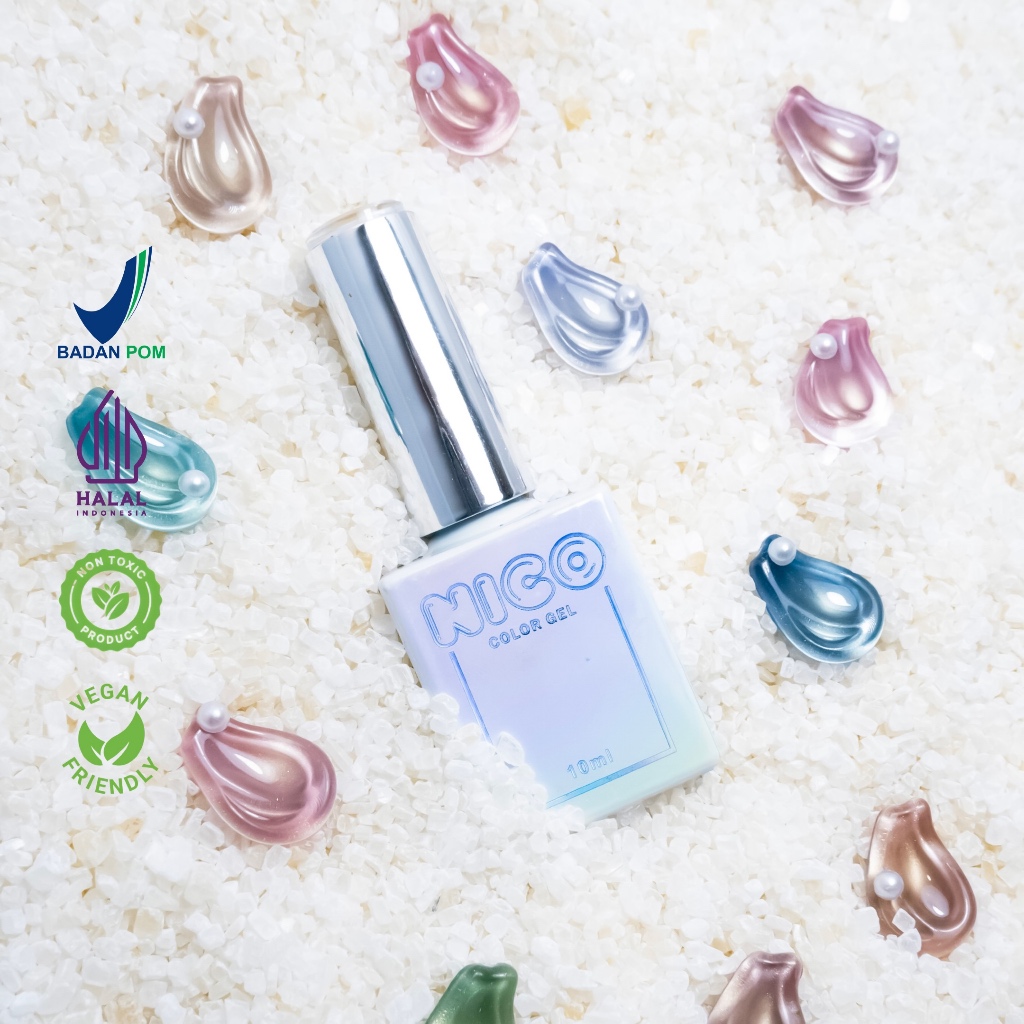 Jual NICO GEL FINESSE SERIES SATUAN ECERAN GEL POLISH BPOM HALAL VEGAN NON TOXIC NAIL ART PRESS ...