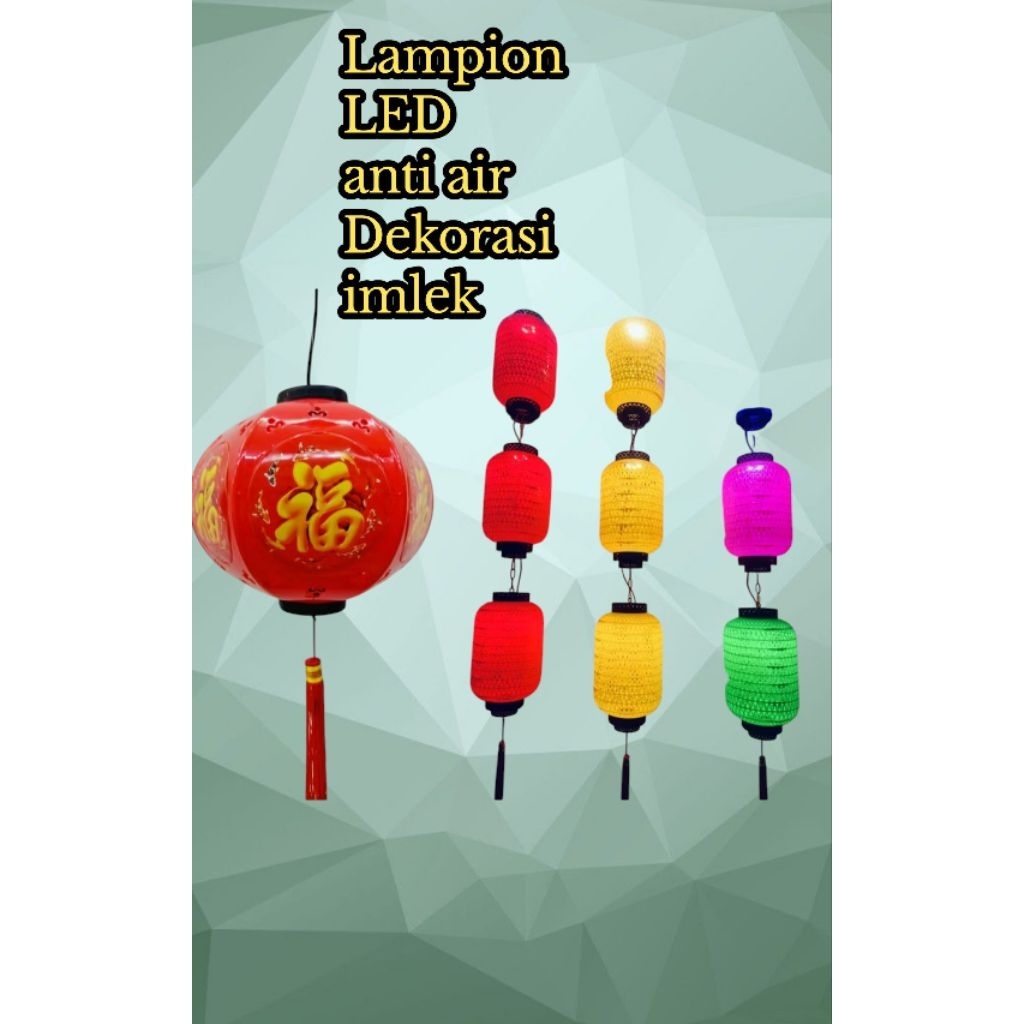 Jual Lampion LED anti air Hiasan Dekorasi Imlek / Serbaguna | Shopee ...