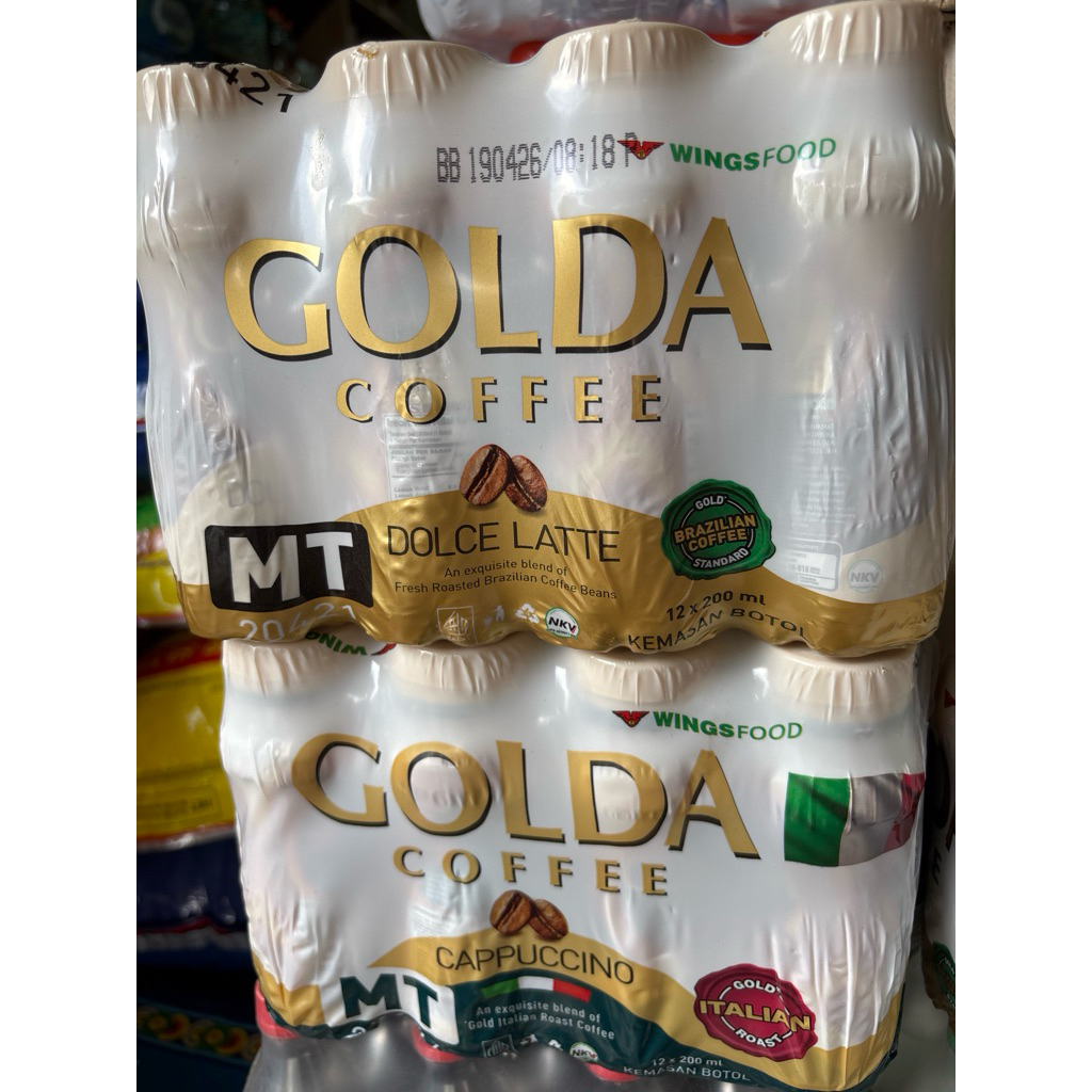 Jual golda coffee dolce latte/cappuccino 1 krat isi 12pcs (grosir ...