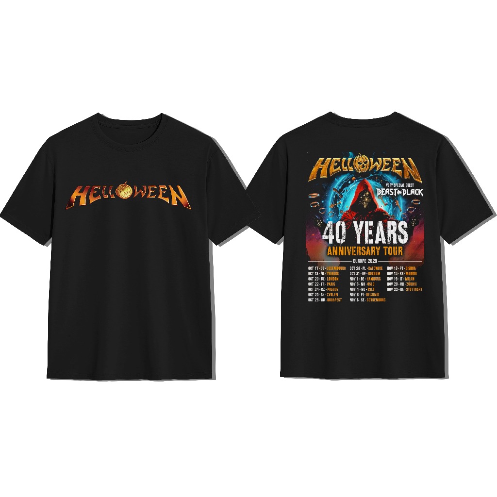 Jual T-shirt Merch Musik Horror HELLOWEEN TOUR JOGJAROCKARTA II Kaos ...