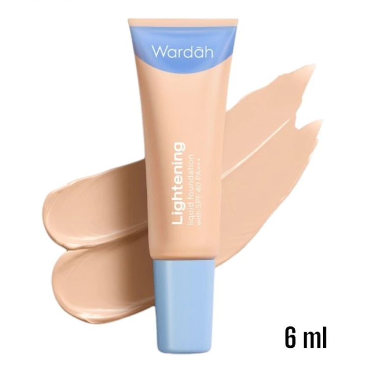 Jual Wardah Lightening Liquid Foundation SPF 30++ 6ml | Shopee Indonesia
