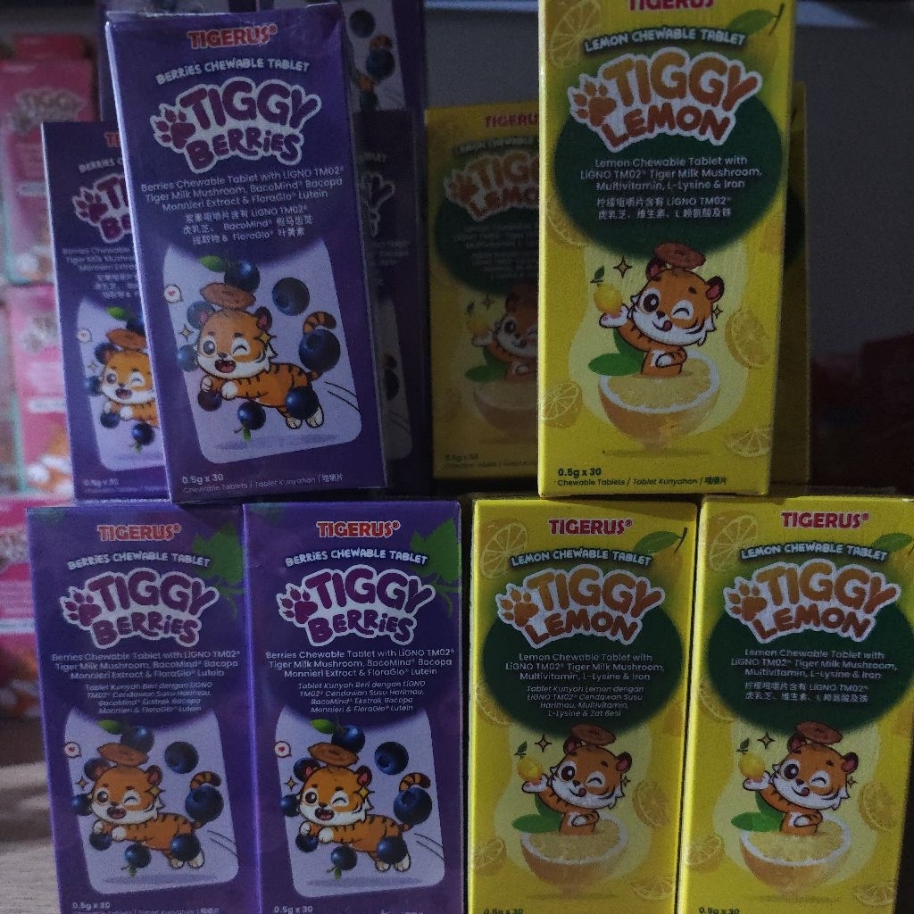 Jual TIGERUS tiggy berries dan tiggy lemon isi 30tablet exp 2027 ...