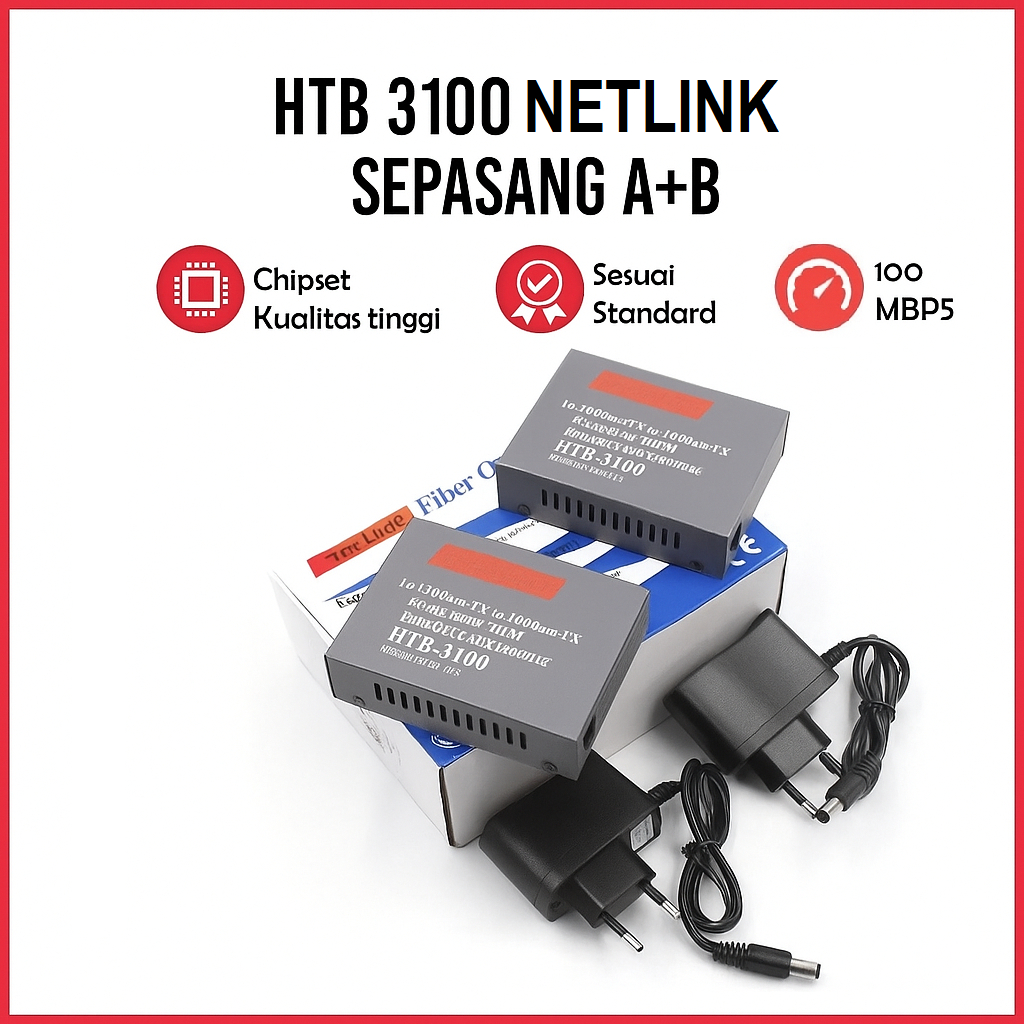Jual HTB 3100 Netlink Fiber Optical Media Converter HTB 3100AB 10 ...