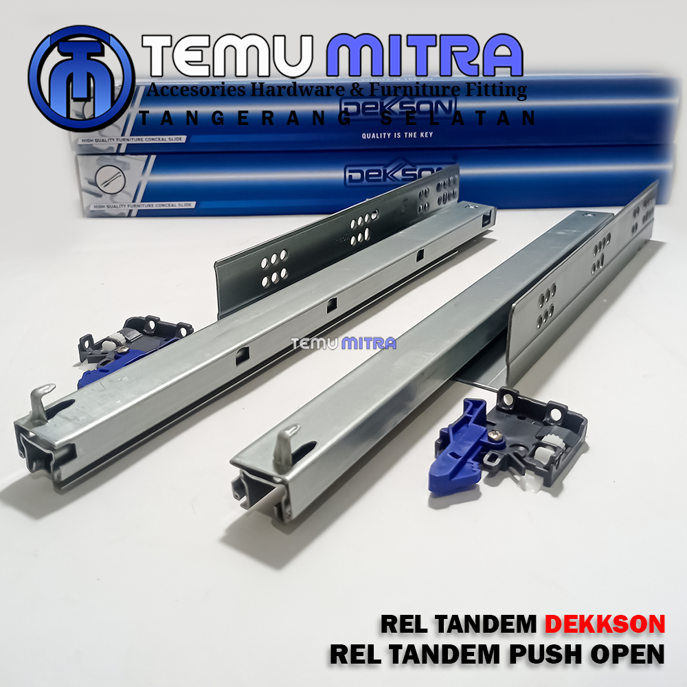 Jual Rel Tandem -rel laci Dekkson Push Open, full extention - rel tanam ...