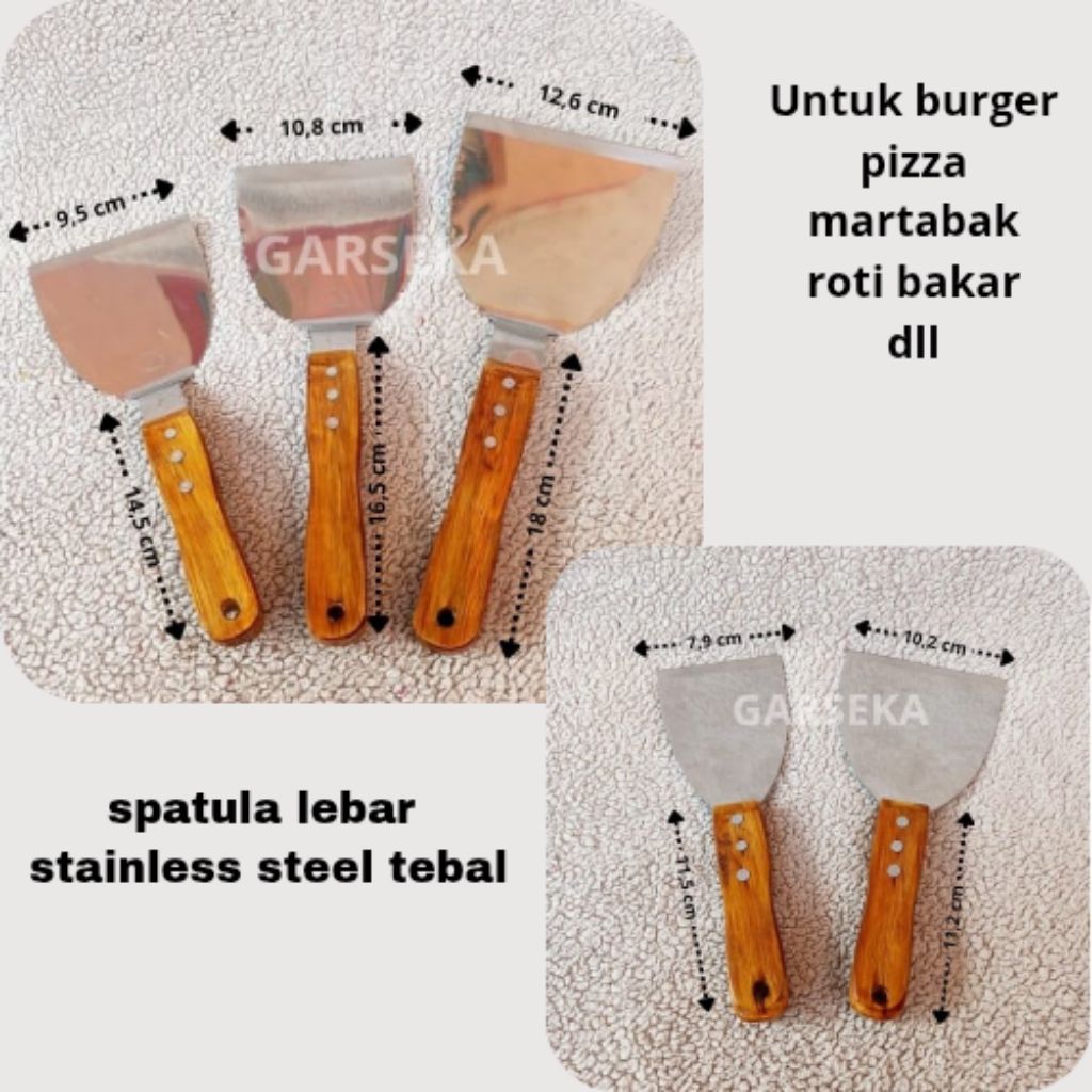 Jual spatula burger pizza martabak roti baka dll spatula lebar kape ...
