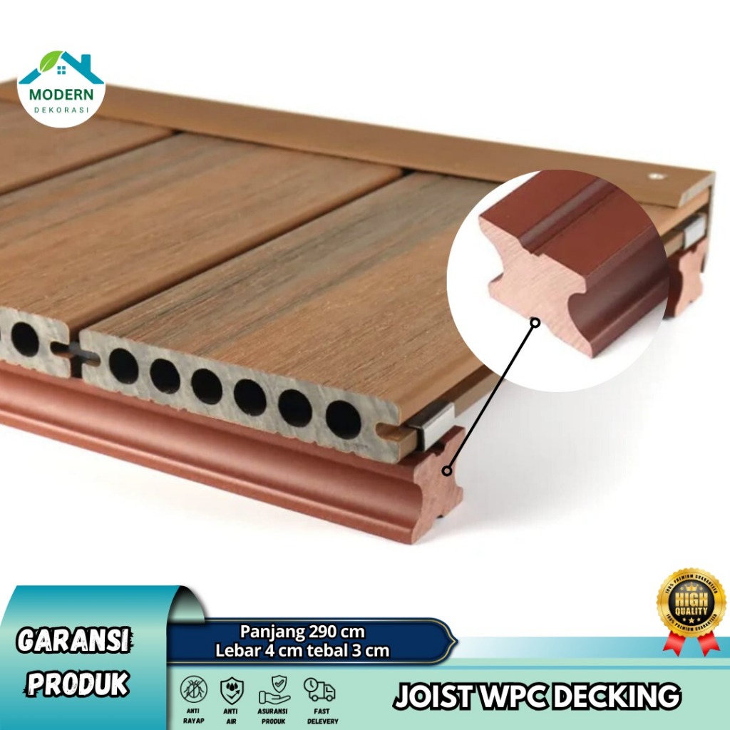 Jual Joist Wpc Decking - Rangka Decking Wpc - Aksesoris Wpc Decking ...