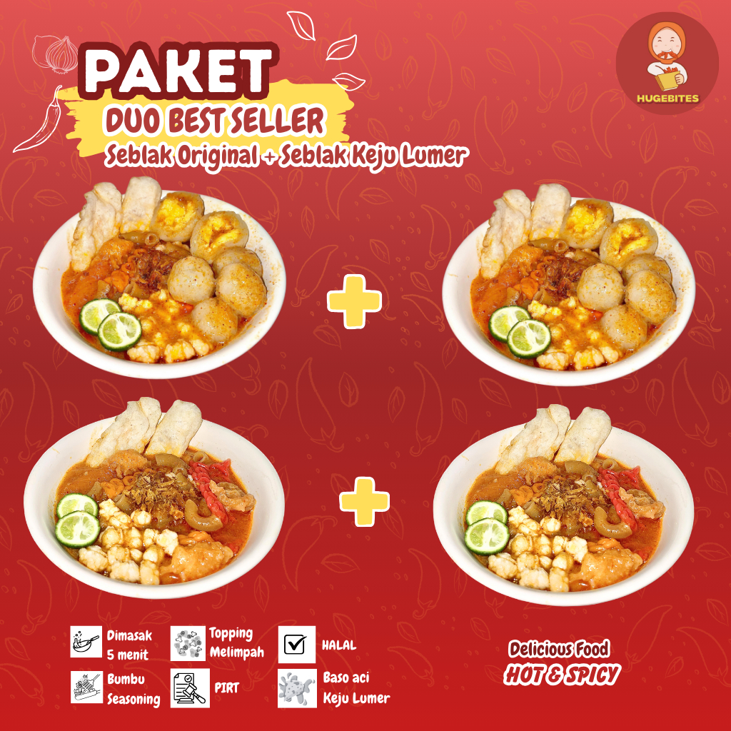 Jual PAKET 2 SEBLAK INSTANT CHILLI OIL ORIGINAL & 2 SEBLAK INSTANT ...