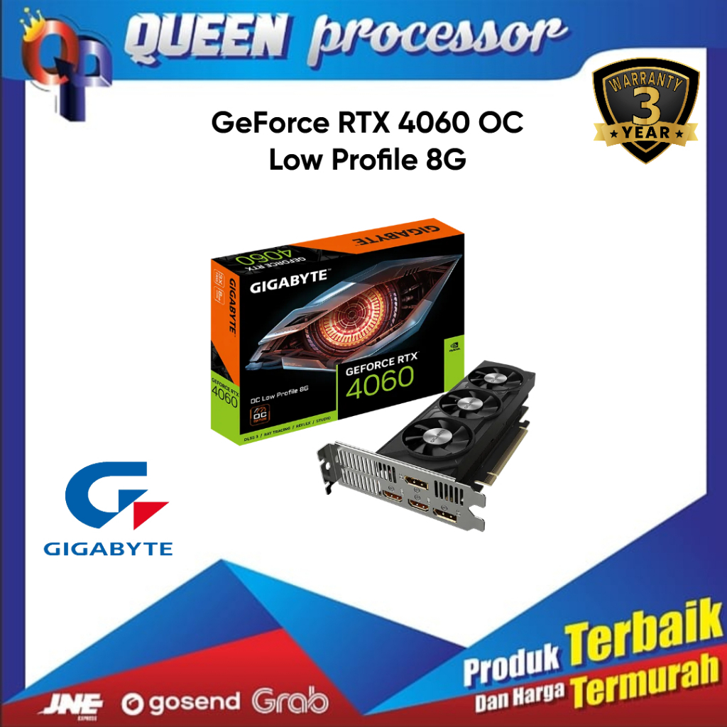 Jual Gigabyte GeForce RTX 4060 OC Low Profile 8GB GDDR6 128Bit / VGA ...
