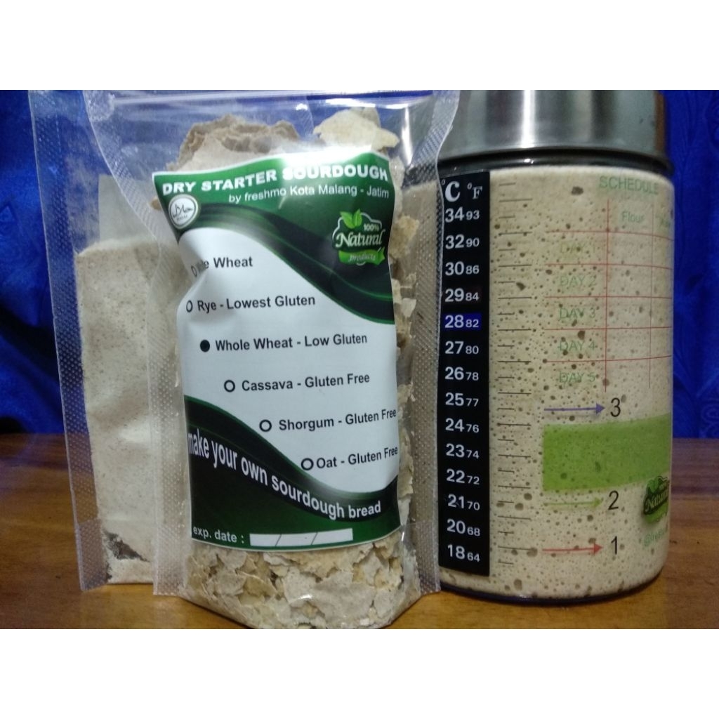 Jual Sourdough starter dry/ragi roti alami/dry levain 100g | Shopee ...