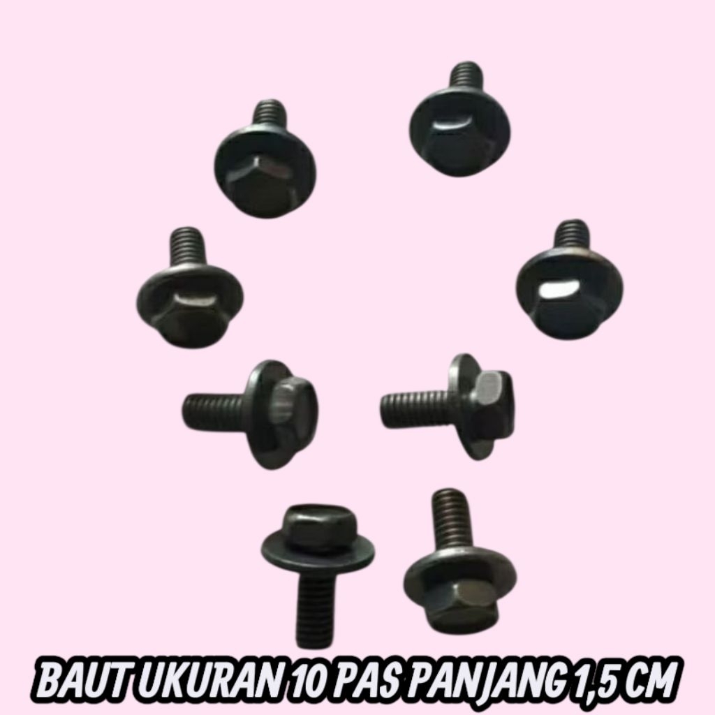 Jual BAUT UKURAN 10 PAS PANJANG 1,5 CM | Shopee Indonesia