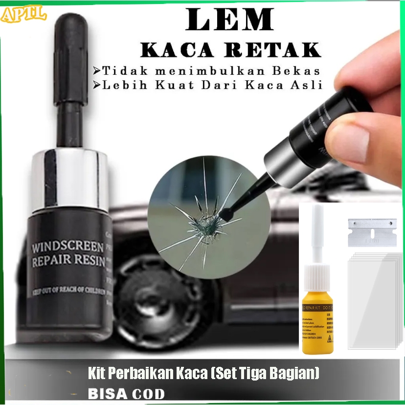 Jual Lem Perbaikan Retak Kaca/Kit Perbaikan Kaca Depan Mobil/Lem Kaca ...