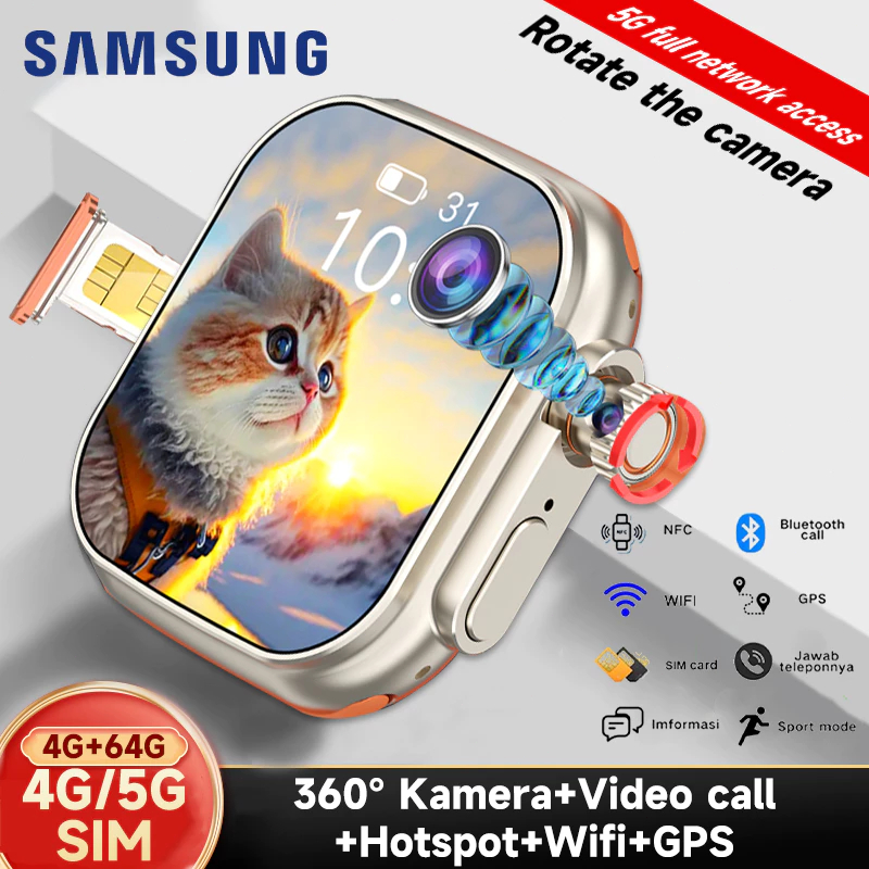 Jual 【Bisa Video call / Bisa Hotspot】Samsung Smartwatch S9 ULTRA 4G ...