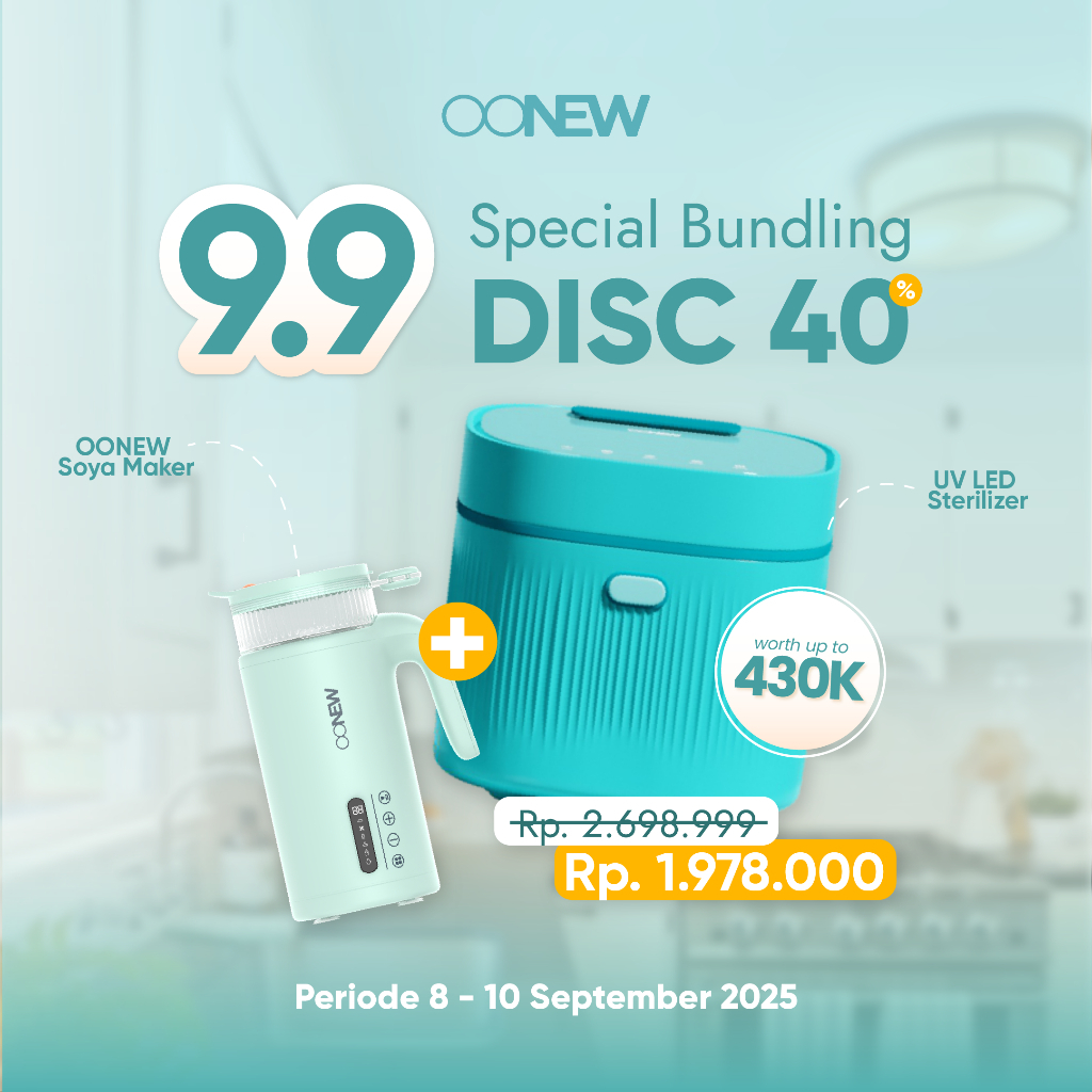 Jual [New Mom Kit] Baby Food Maker Soya Series & OONEW UV LED Sterillizer | Shopee Indonesia