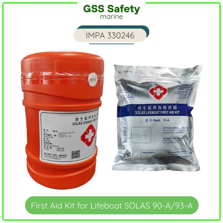 Jual First Aid Kit for Liferaft / Boat Standar SOLAS Type 90-A/93-A ...