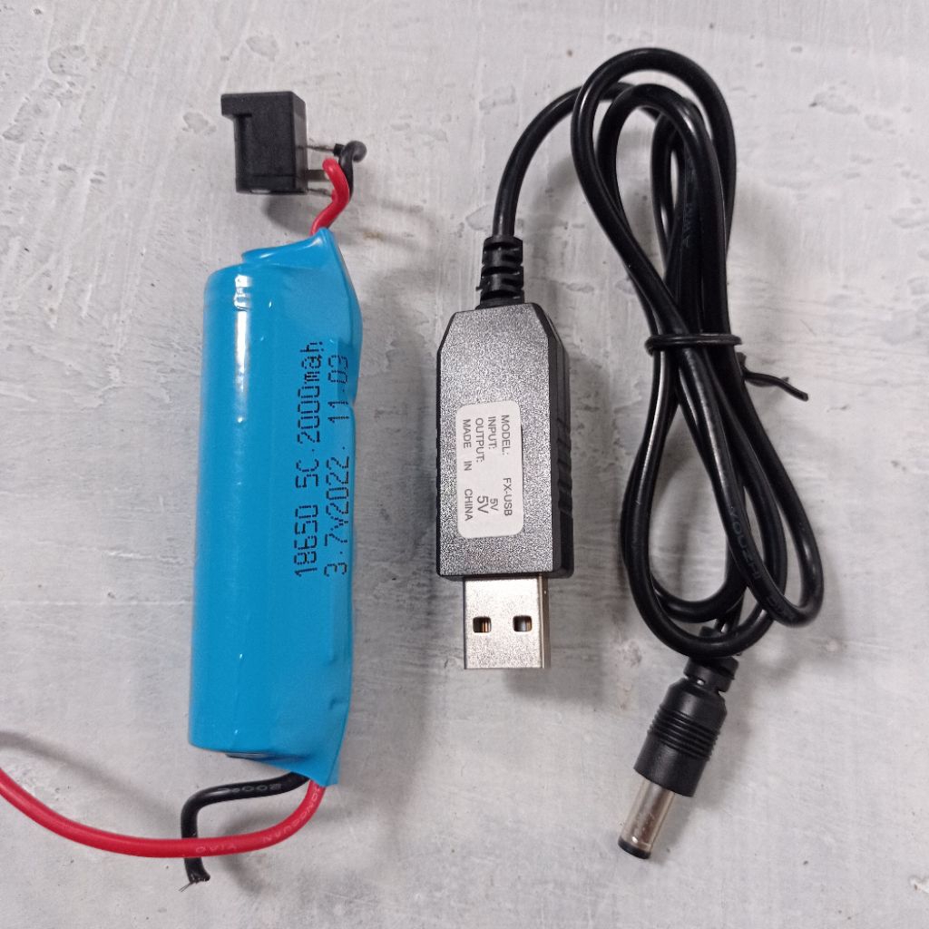 Jual Baterai Dan Kabel Cas 5V 3,7V Ada Bmsnya | Shopee Indonesia