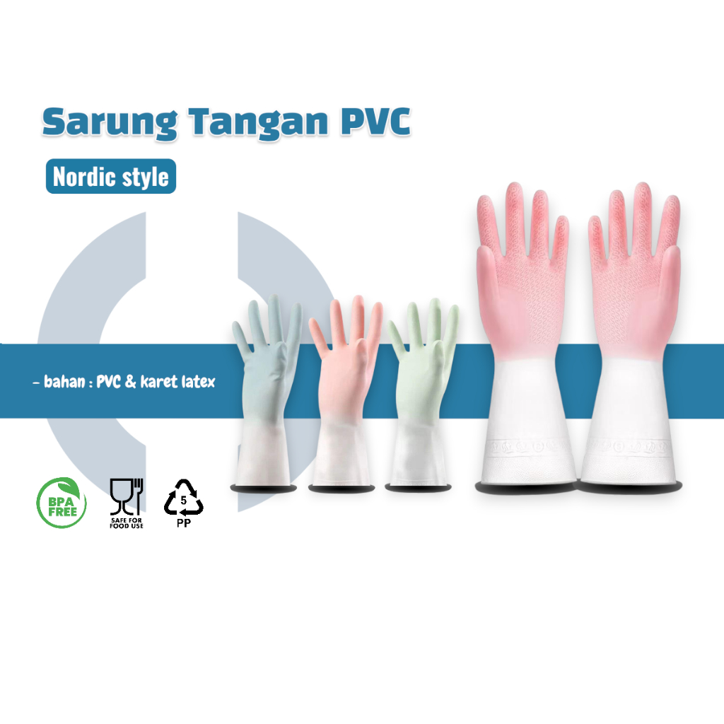 Jual Sarung Tangan Anti Air / Sarunga Tangan PVC / Sarung Tangan Cuci ...