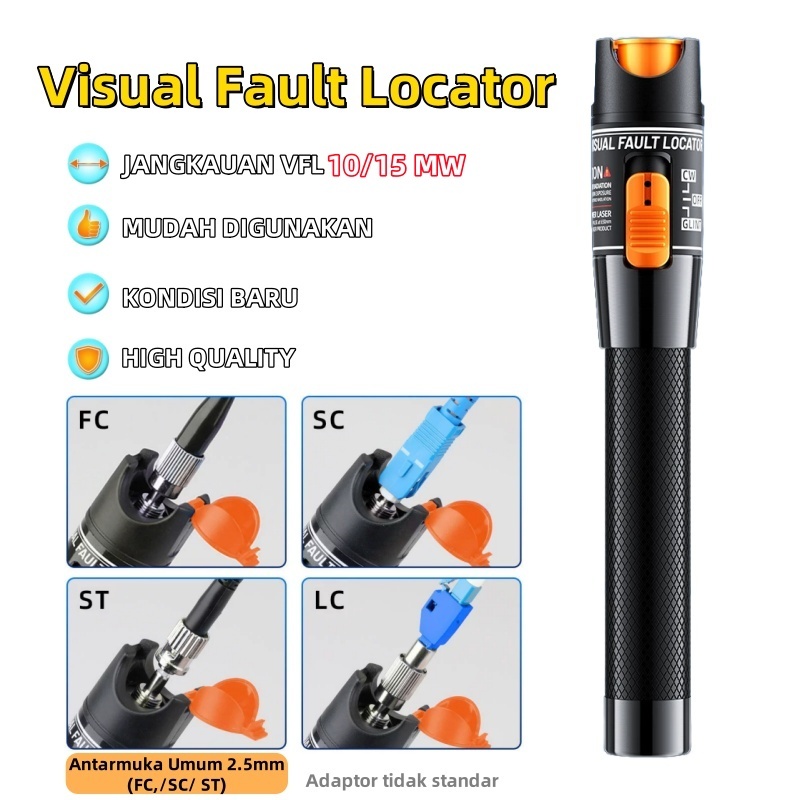 Jual Visual Fault Locator 10/15MW Laser Kabel FO 10/15 MW Cable Tester ...