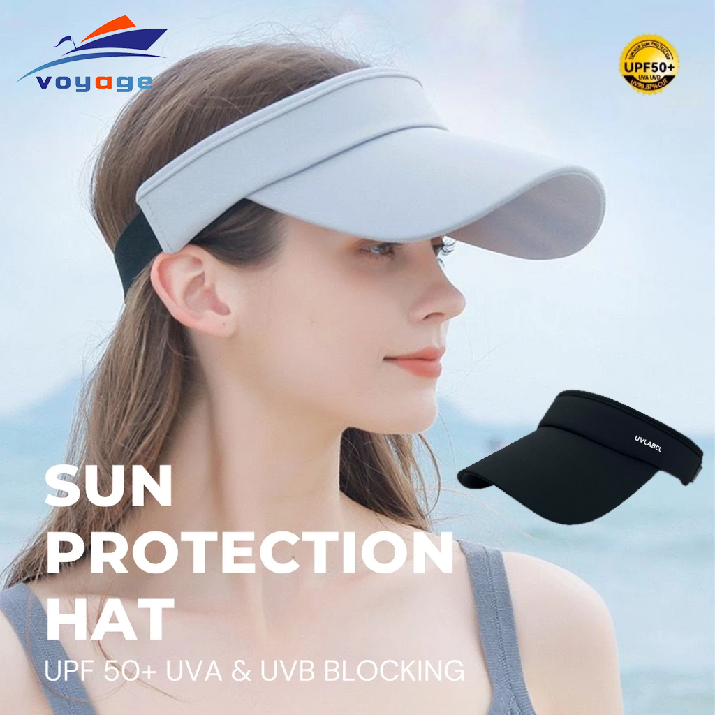 Jual Topi Visor Hat Wanita Pria Unisex - Topi Tennis Golf Running Sport ...