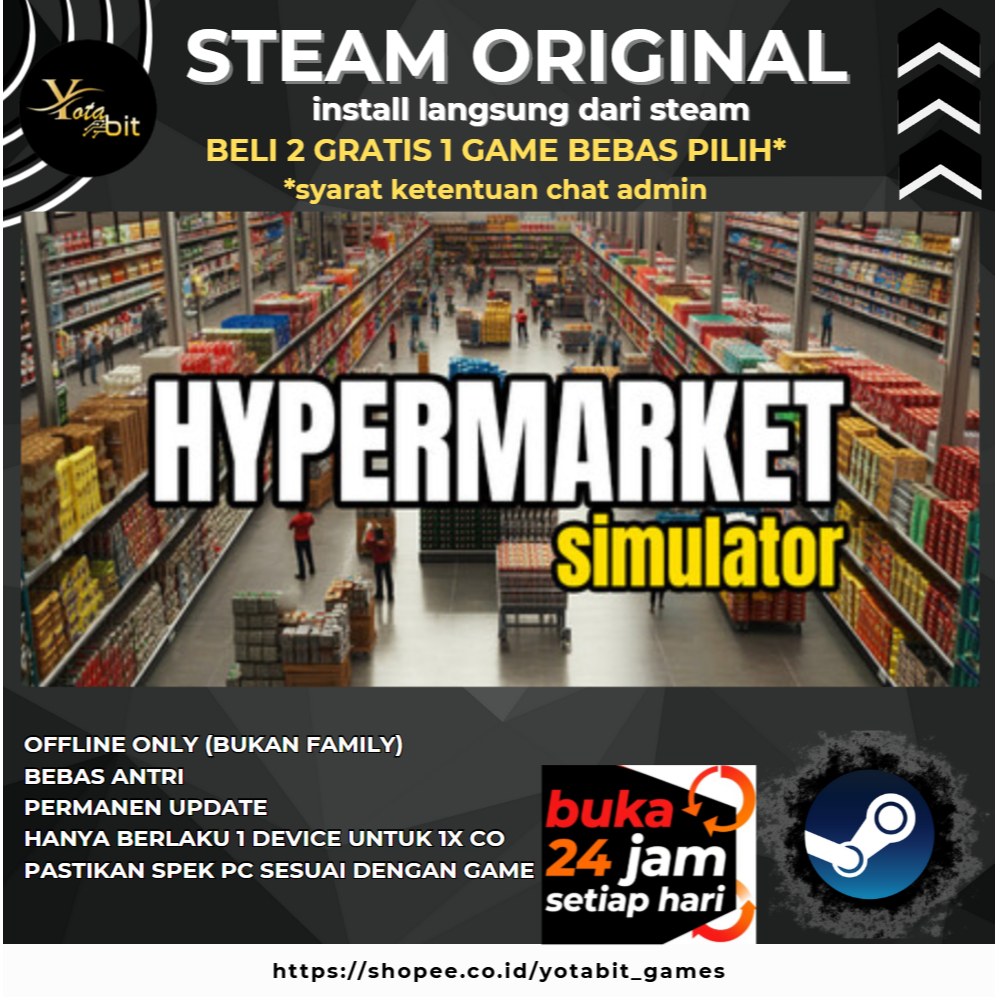 Jual Hypermarket Simulator Offline PC Game Original | Shopee Indonesia