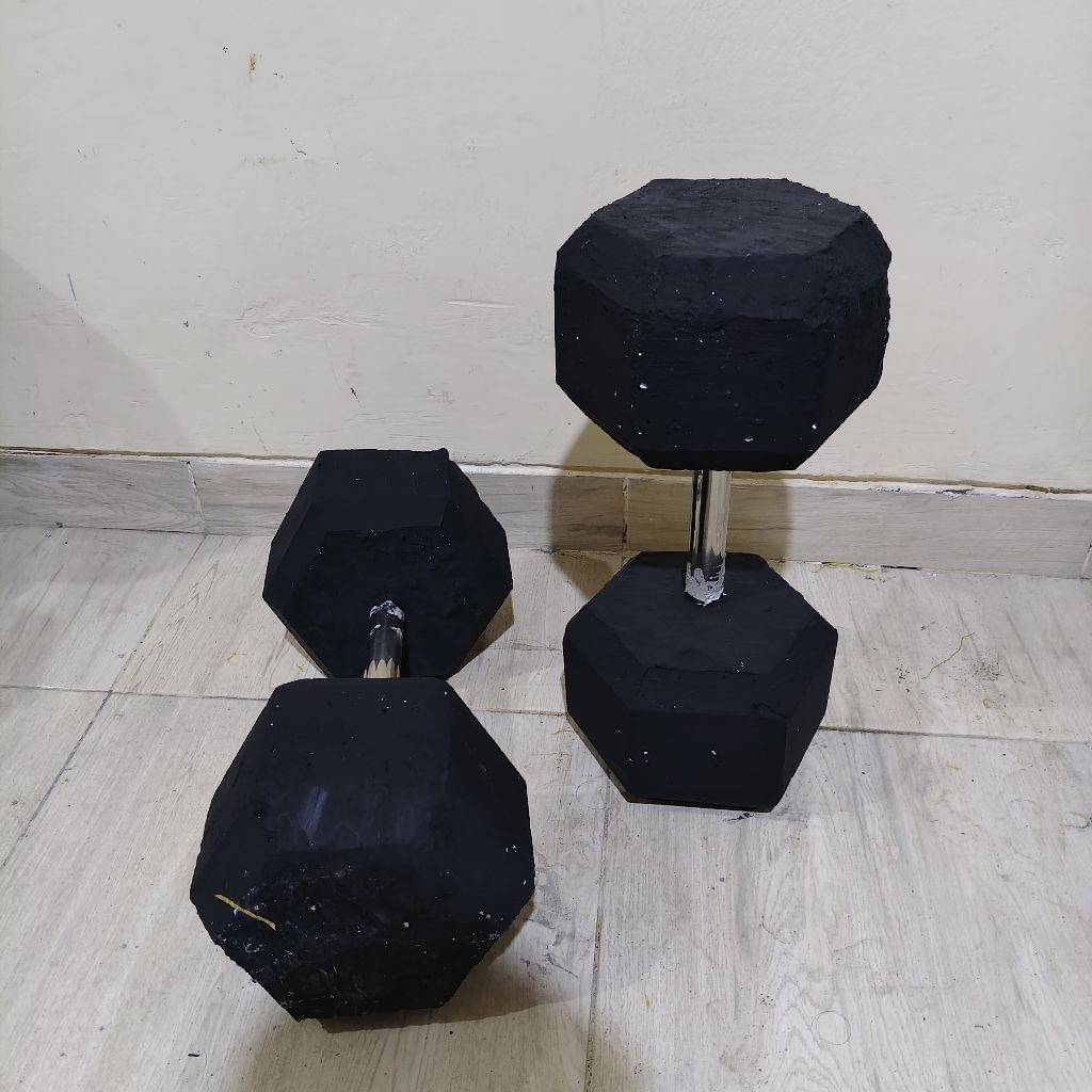 Jual Dumbel Barbel 8kg+8kg sepasang bahan besi beton | Shopee Indonesia