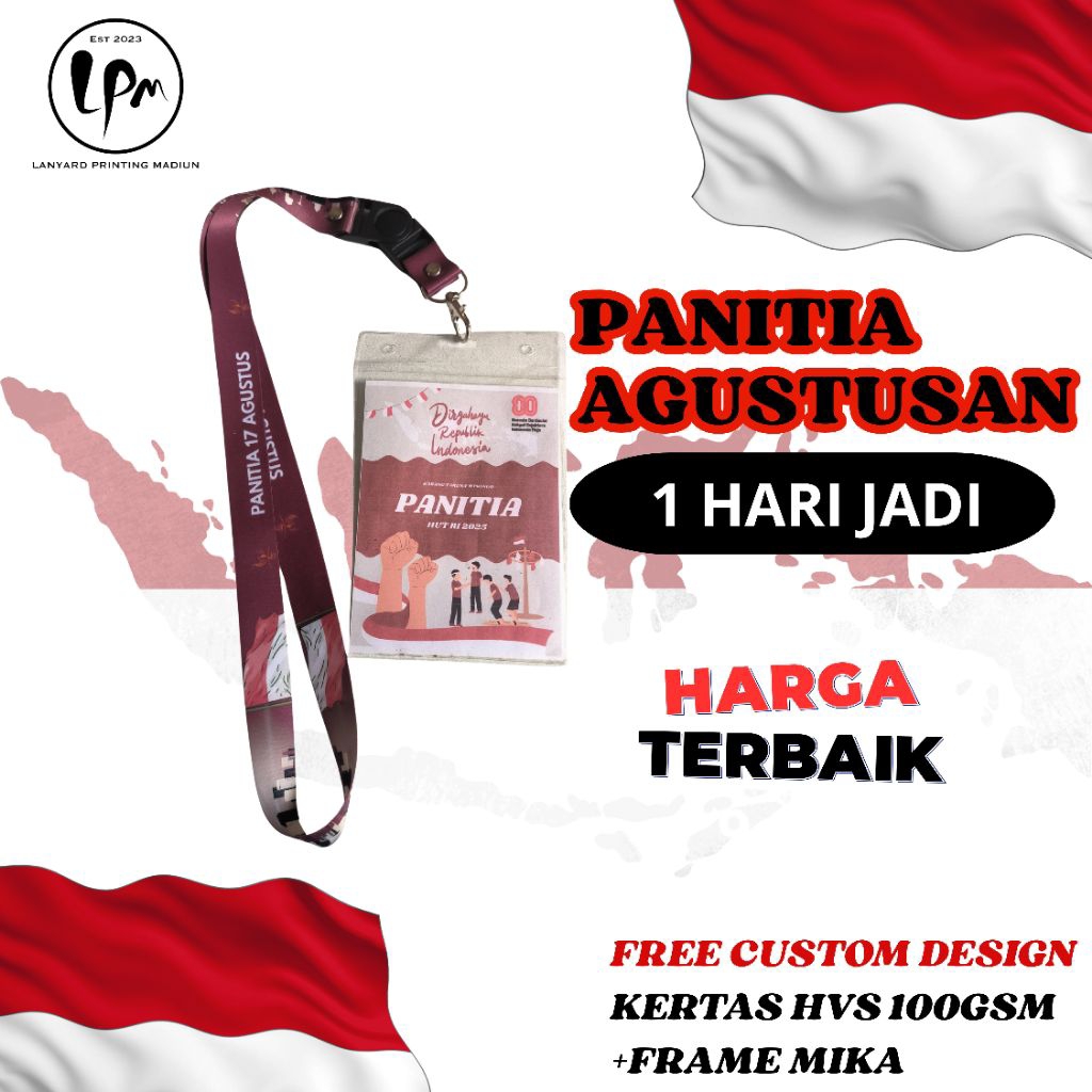 Jual (SIAP KIRIM) KARTU ID CARD PANITIA EVENT/ RUNNING/HUT | Shopee ...