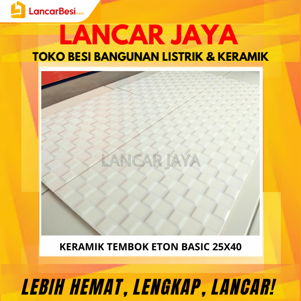 Jual Keramik Tembok Eton Basic Asia Tile Glossy 25x40 Hanya Untuk Area ...