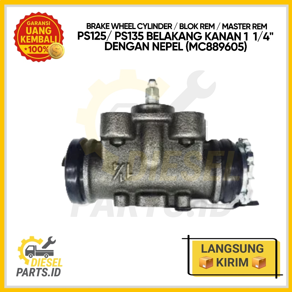 Jual Blok Rem Belakang Kanan Mitsubishi Canter PS125 PS135 1 1/4 ...