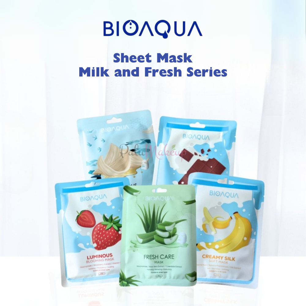 Jual Bioaqua Sheet Mask Milk & Fresh Series | Shopee Indonesia