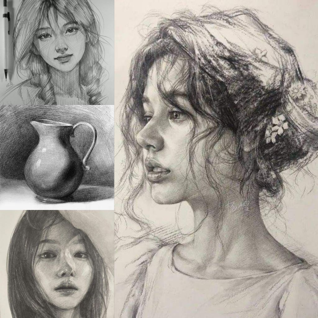 Jual Jasa gambar wajah, still life objek, drawing realis manual ukuran ...