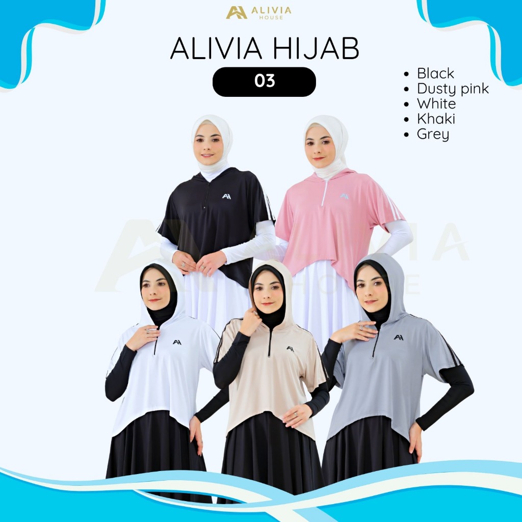 Jual Alivia House - ALIVIA HIJAB 03 Hijab Rompi Instan Crop Olahraga ...
