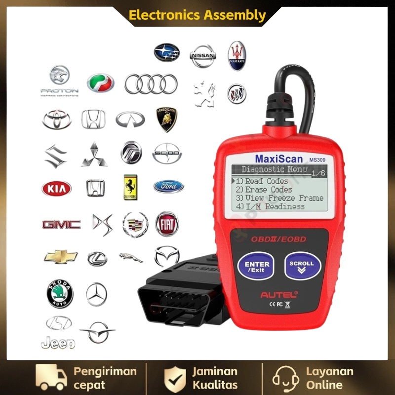 Jual MS309 OBD2 Scanner Pembaca Kode Mesin Mobil Periksa Status Monitor ...