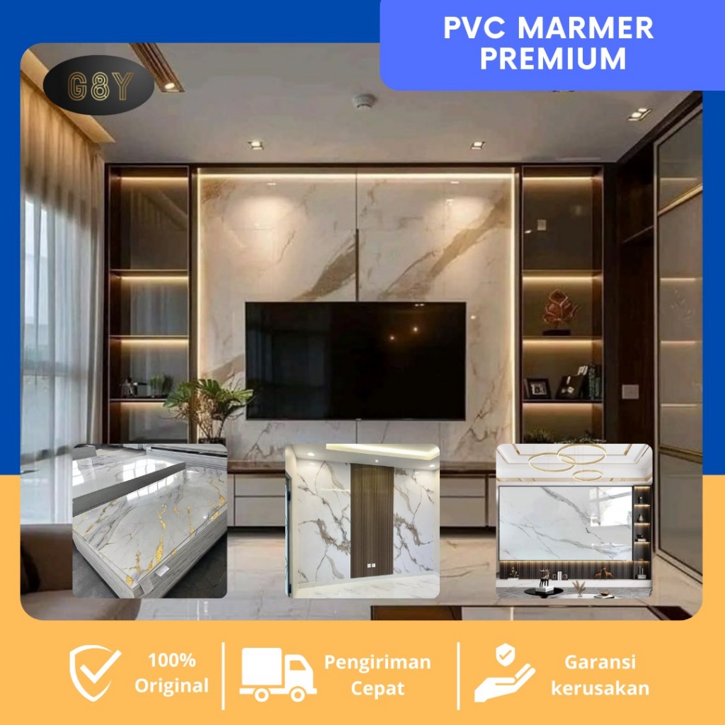 Jual PVC MARBLE Ukuran 1.22m x 2.9m dan 1.22m x 1.45m / PVC marmer ...