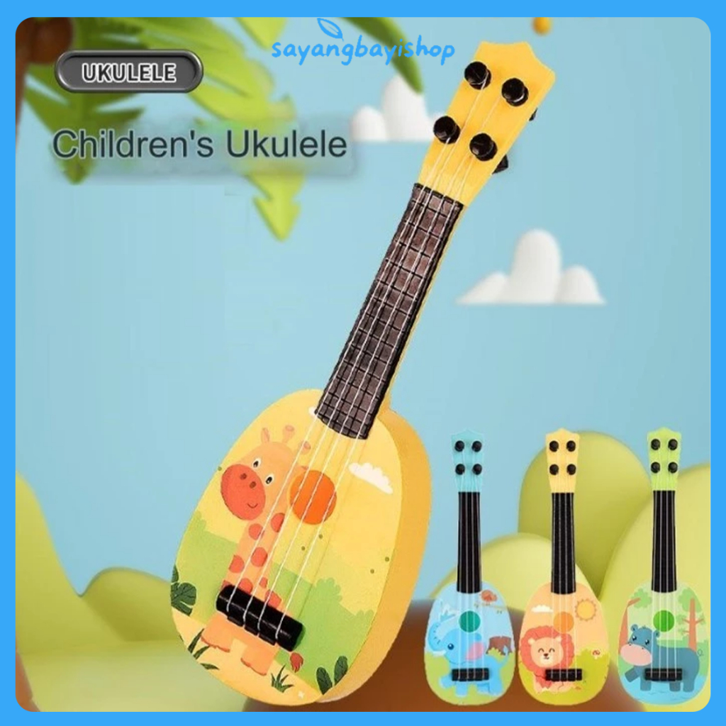 Jual 【COD】Gitar Anak Ukulele Edukasi Mainan Musik Balita Belajar Music ...