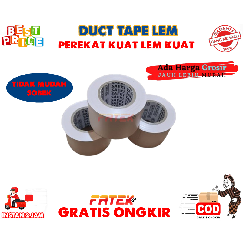 Jual DAKTIF LEM AC | DUCT TAPE | LAKBAN PIPA AC | PEMBUNGKUS PIPA AC ...