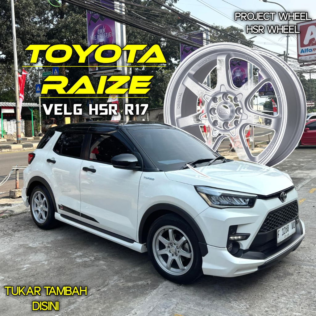 Jual VELG RACING RAIZE R17 | HSR Boroko TJH 4x100 Silver Ring 17 | HSR ...