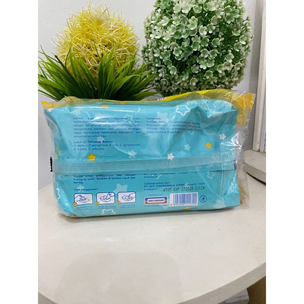 Jual Tisu Basah Larrist Aqua Fresh 2x50 Sheets Masa Berlaku 2028 ...