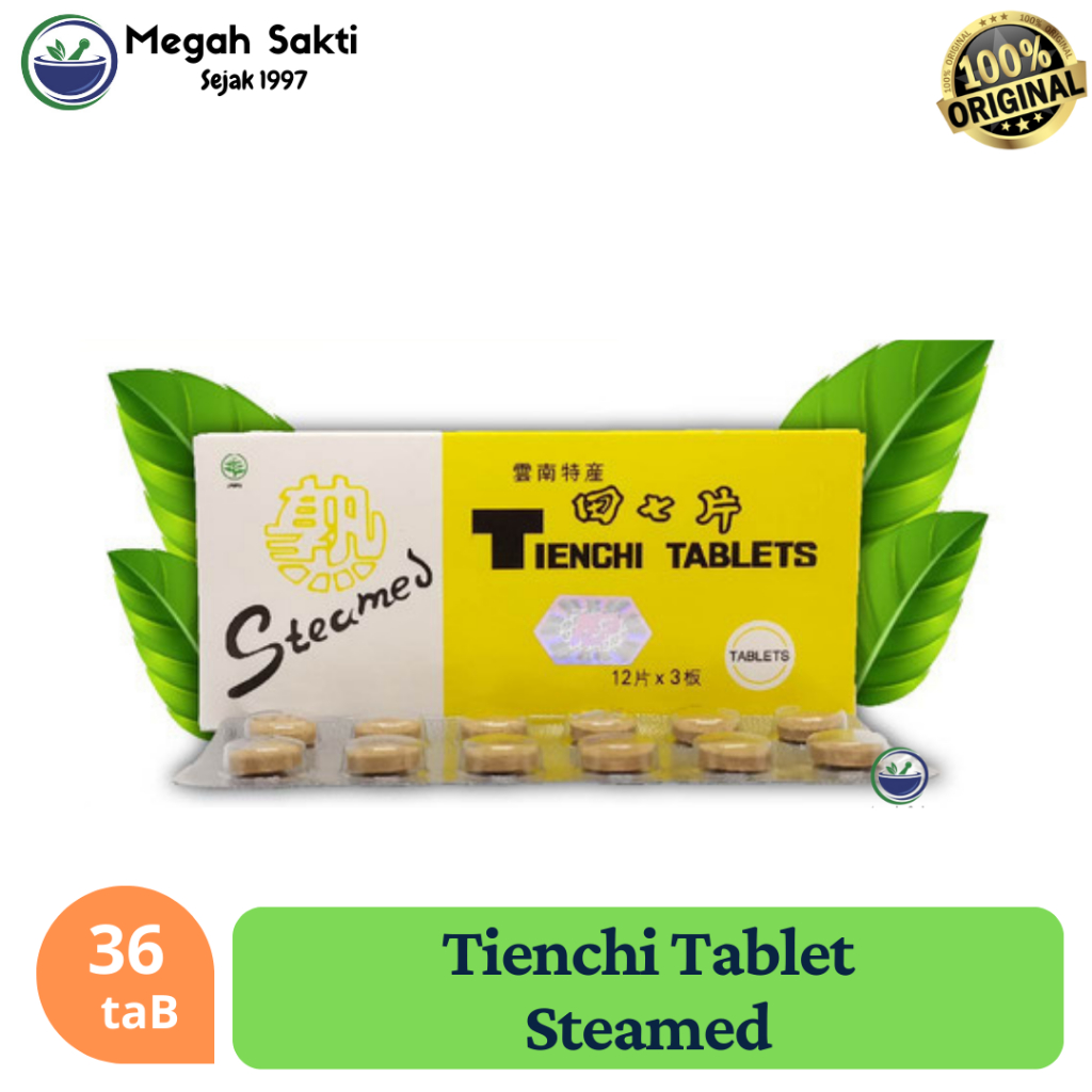 Jual Thien Chi / Tienchi Tablet Steamed ( Kuning ) 36'S - Peninggi ...