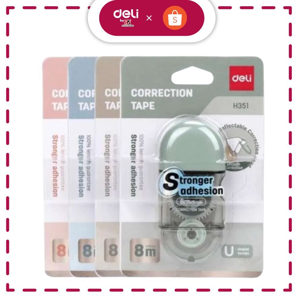 Jual Deli Correction Tape Eh351 Random Pita Koreksi Tip X Tip Eks ...