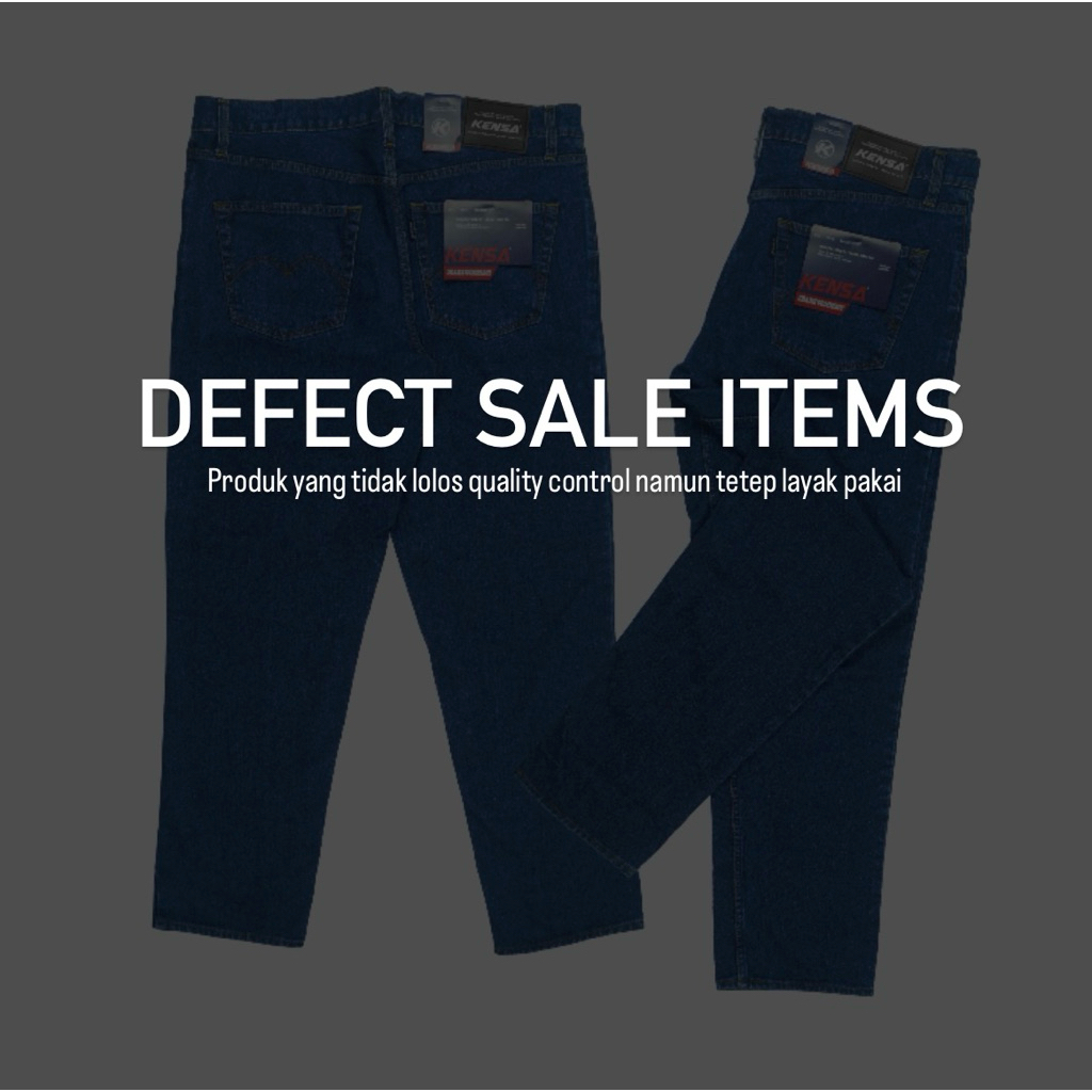 Jual KENSA/LVS JEANS REGULAR JUMBO DEFECT SALE REJECT | Shopee Indonesia