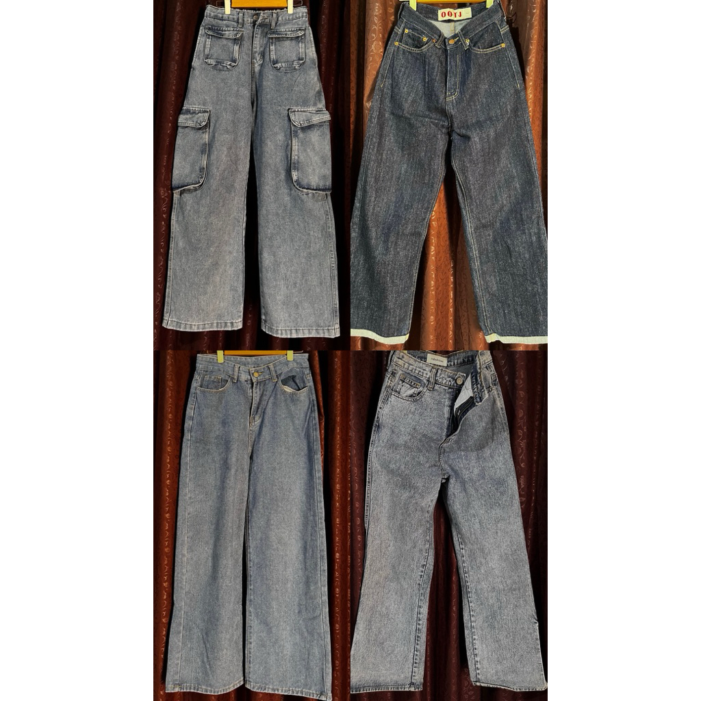 Jual [COD] preloved straight jeans cargo jeans loose jeans (BACA ...