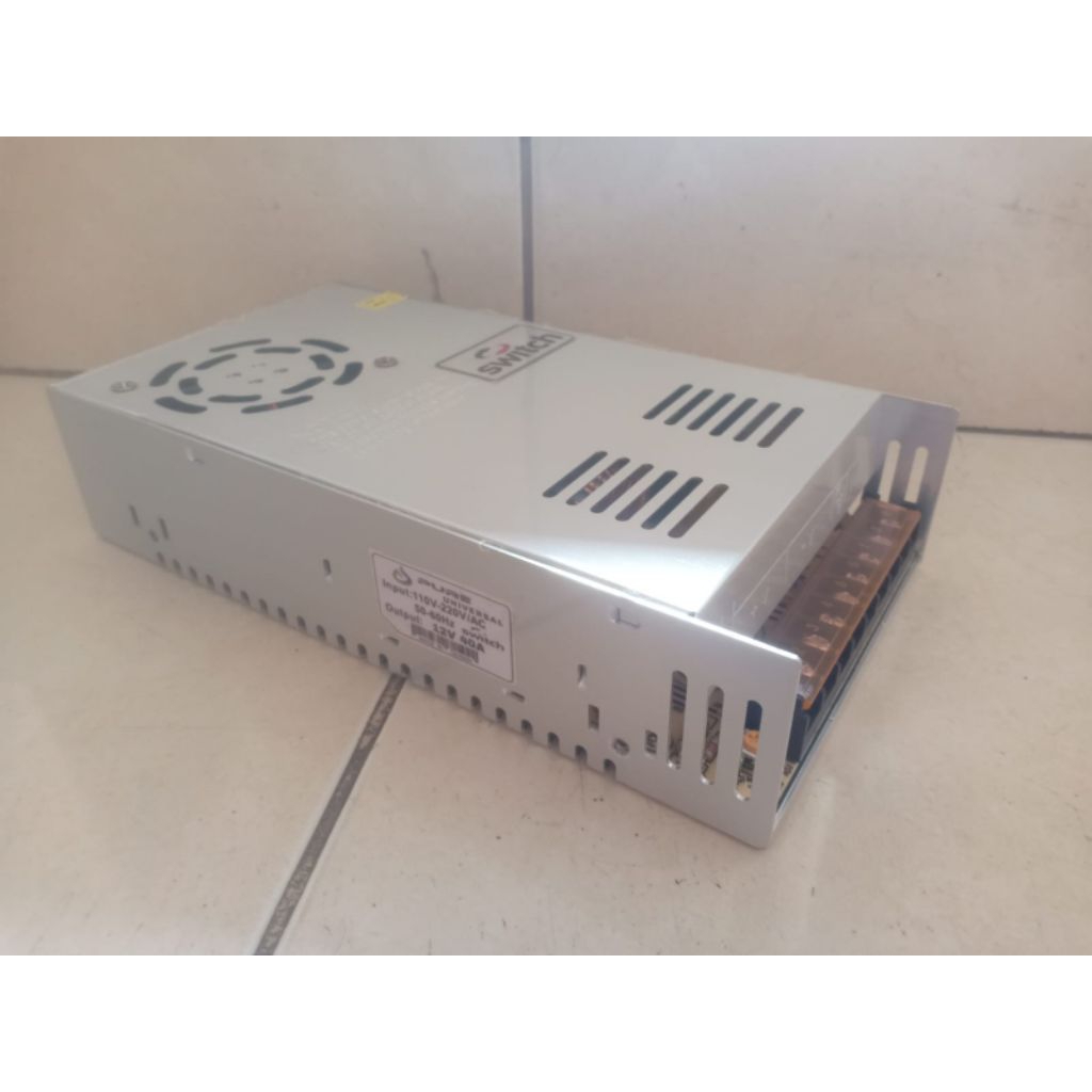Jual Aluminium transformator DC 12V 40A 480 watt switching power supply ...